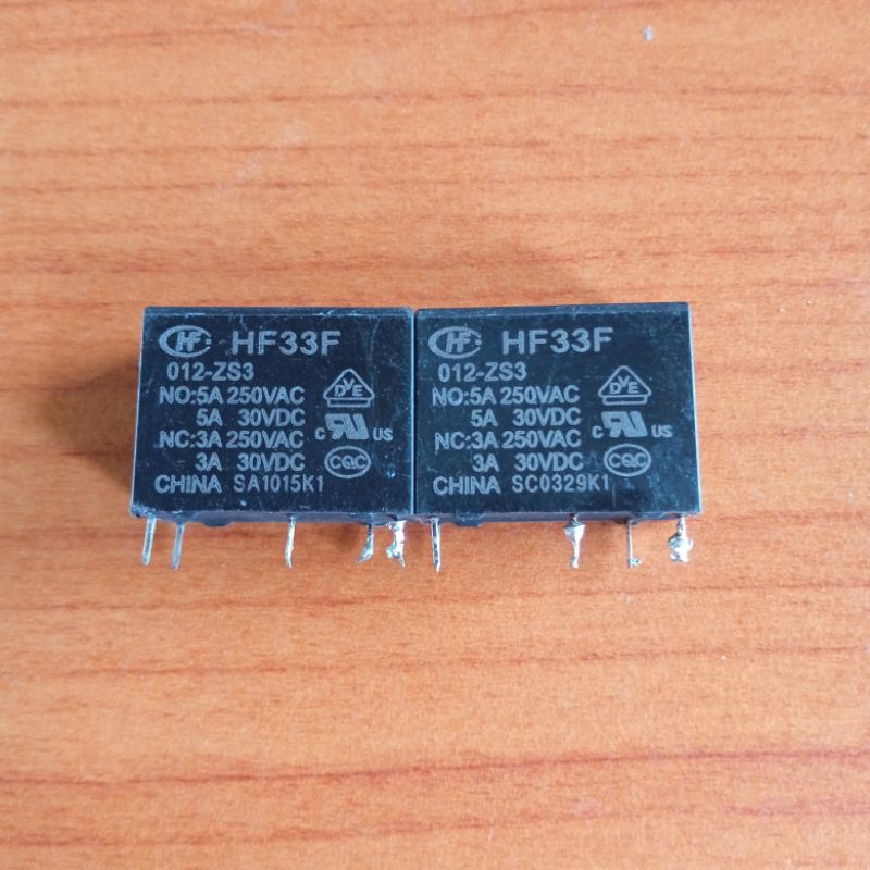 Jual RELAY HF33F 30V 5A 5 PIN CABUTAN ORIGINA HARGA 1 PCS | Shopee ...