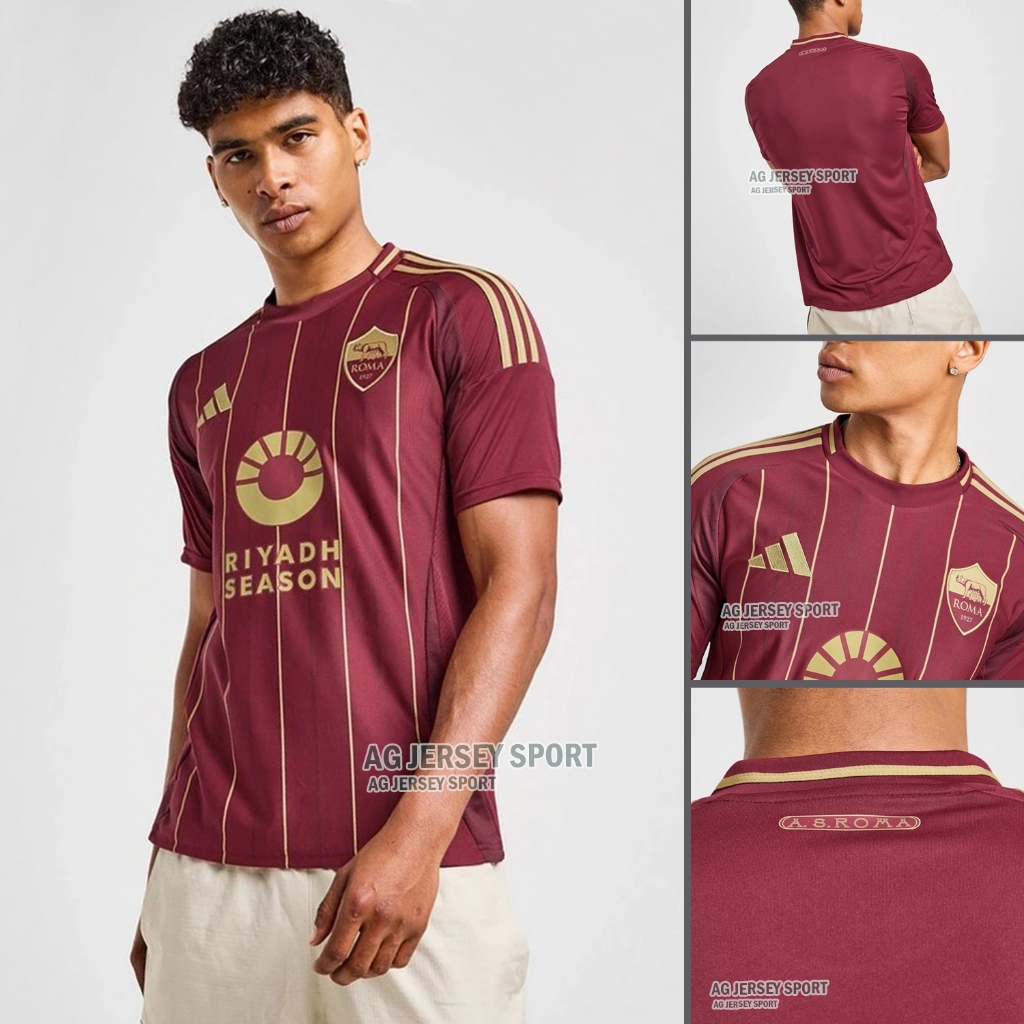 Jual JERSEY AS ROMA NEW HOME 2024 2025 GRADE ORI BAJU SEPAK BOLA ...