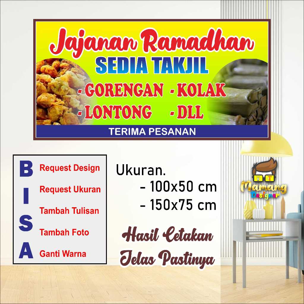 Jual Cetak Spanduk Banner Keren Jajanan Ramadhan atau Takjil bb ...