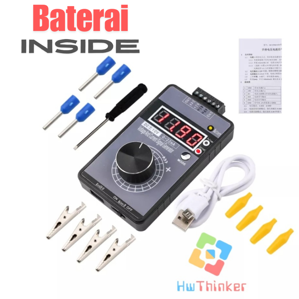 Jual Portable Voltage Signal Generator digital 4-20mA 0-20ma 0-22mA Current Transmitter 0-10V ...