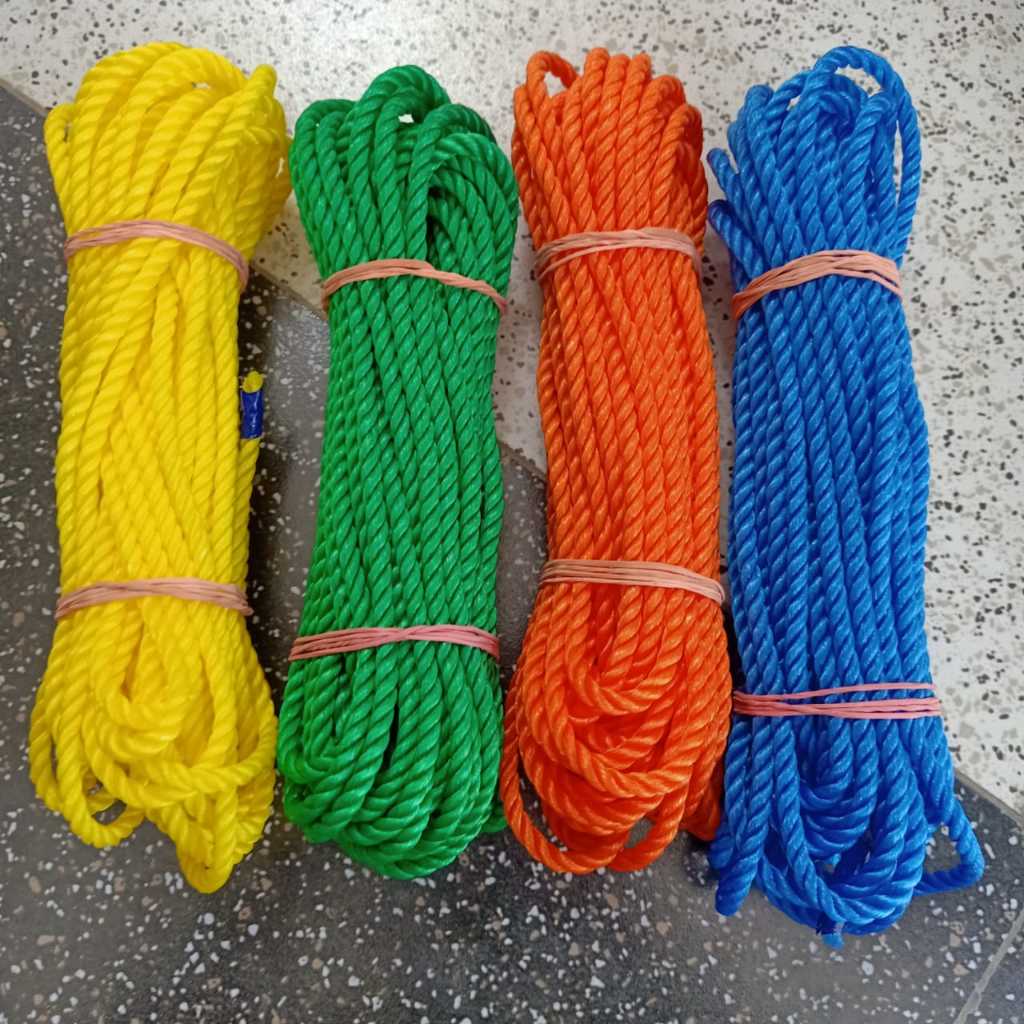 Jual ( Tali Jemuran ) Tali Tambang Plastik Panjang 10 Meter Tebal 5 mm ...