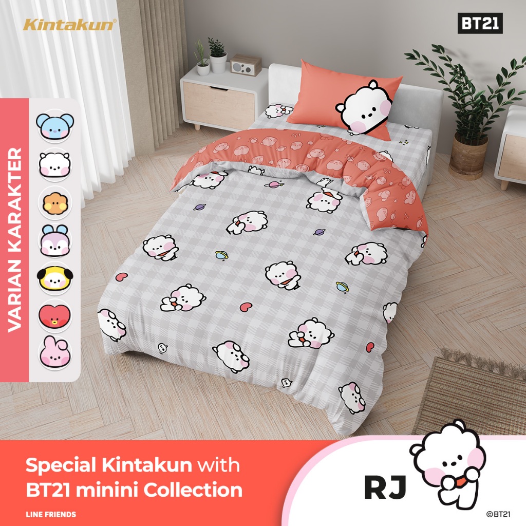Jual Kintakun BT21 minini Bed Cover Set 120 x 200 Extra Single KOYA RJ ...