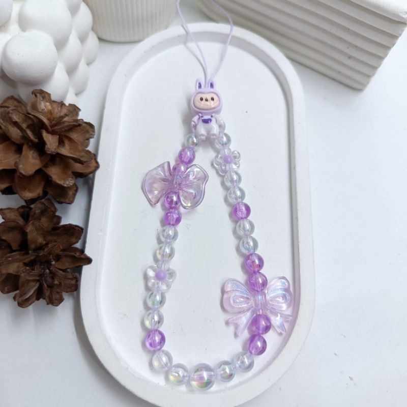 Jual Labubu Phone Strap | Strap HP Karakter Labubu | Tali Gantungan HP ...