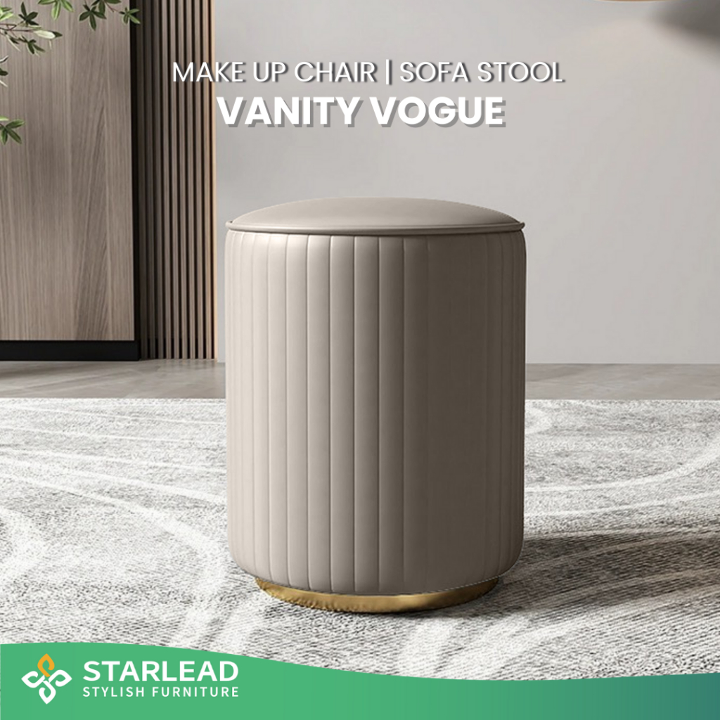 Jual STARLEAD Kursi Rias Kulit Vanity Vogue | Make Up Table Chair ...