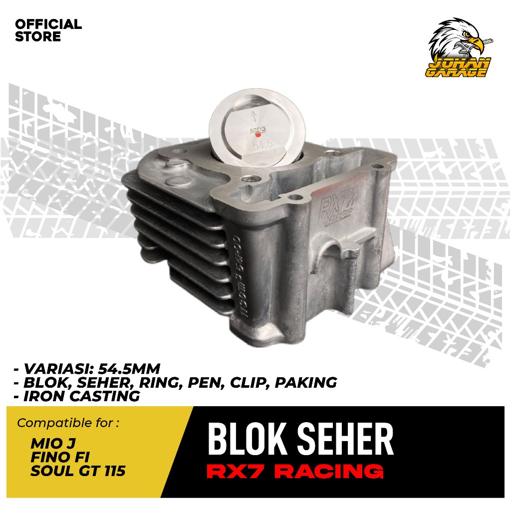 Jual Blok Seher Rx7 Racing Mio J Xride 115 Fino Fi 115 Soul Gt 115 545mm Johan Garage | Shopee ...