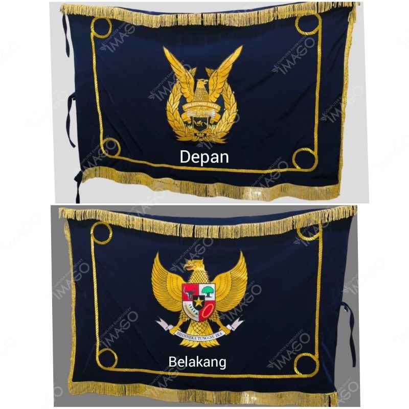 Jual Bendera Pataka Rapati TNI - AU 90 x 135 cm Bahan Beludru | Shopee ...
