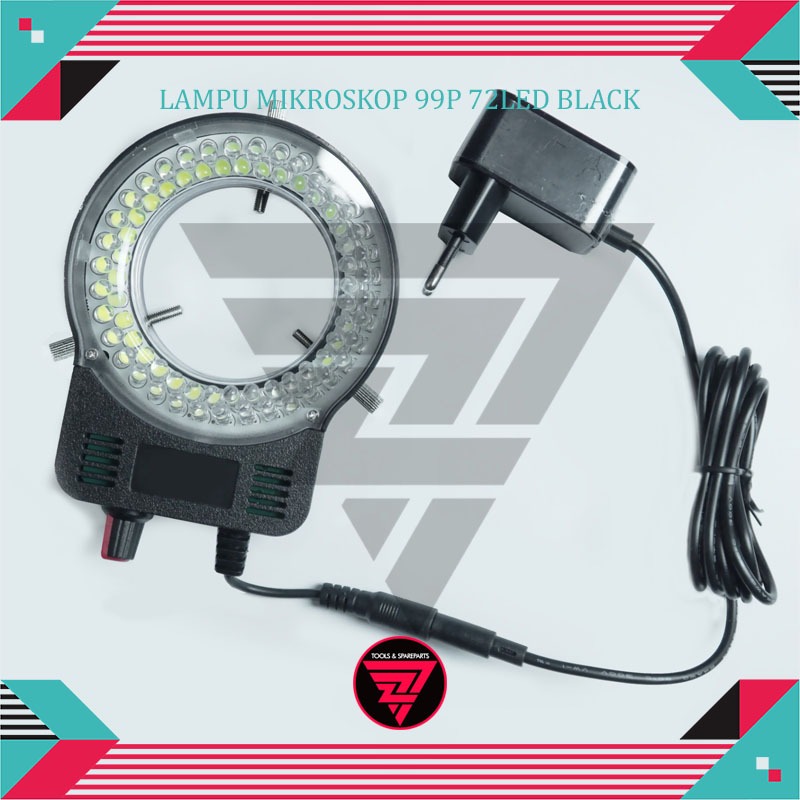 Jual Lampu Mikroskop 99P 72LED Black / Lampu Mikroskop 72 LED Black 99P ...