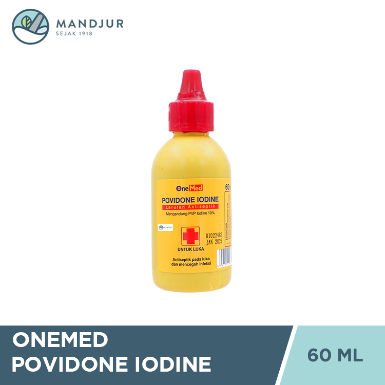 Jual Onemed Povidone lodine 60 mL - Obat Luka Antiseptik | Shopee Indonesia