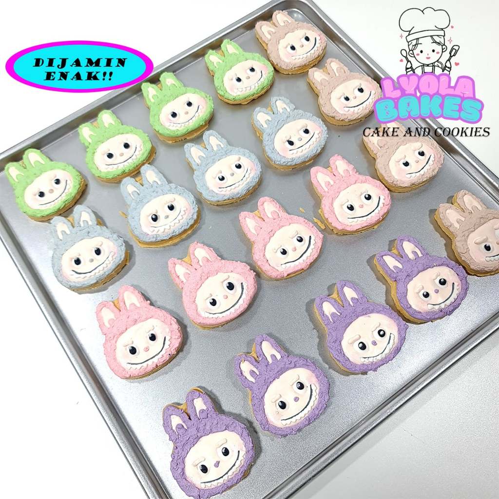 Jual Cookies LABUBU Satu Paket Kukis Cookie Karakter character Dijamin ...