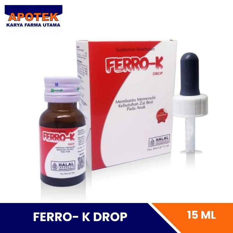 Jual Ferro-K Drop 15 ML ( Suplemen Zat Besi Bayi ) | Shopee Indonesia