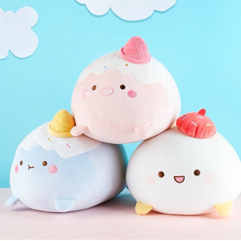Jual Miniso ice Cream Yummy Food Plush Toy / Boneka Strawberry cream ...