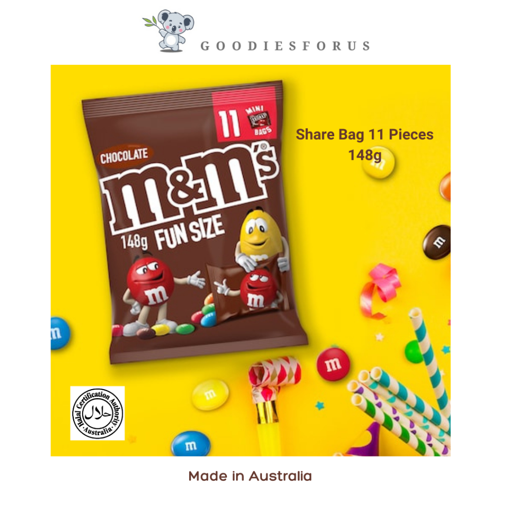Jual M&M Aussie/M&m's Milk Chocolate/Coklat MM/MnM's isi 11 Bag kecil ...