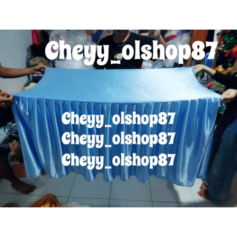 Jual Cover meja Tinggi 80 lebar 70cm panjang 140cm full set | Shopee ...