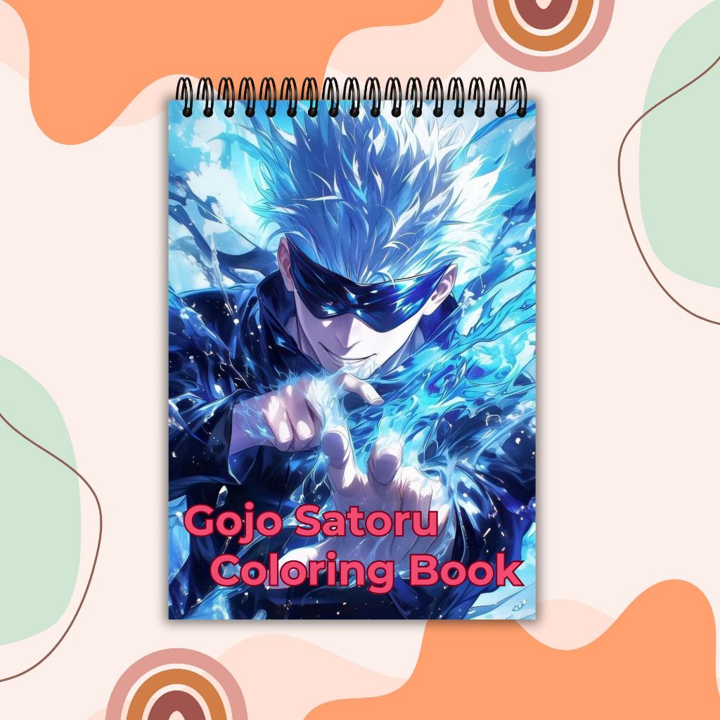 Jual Gojo Satoru Coloring Book / Jujutsu Kaisen / Buku mewarnai Gojo ...