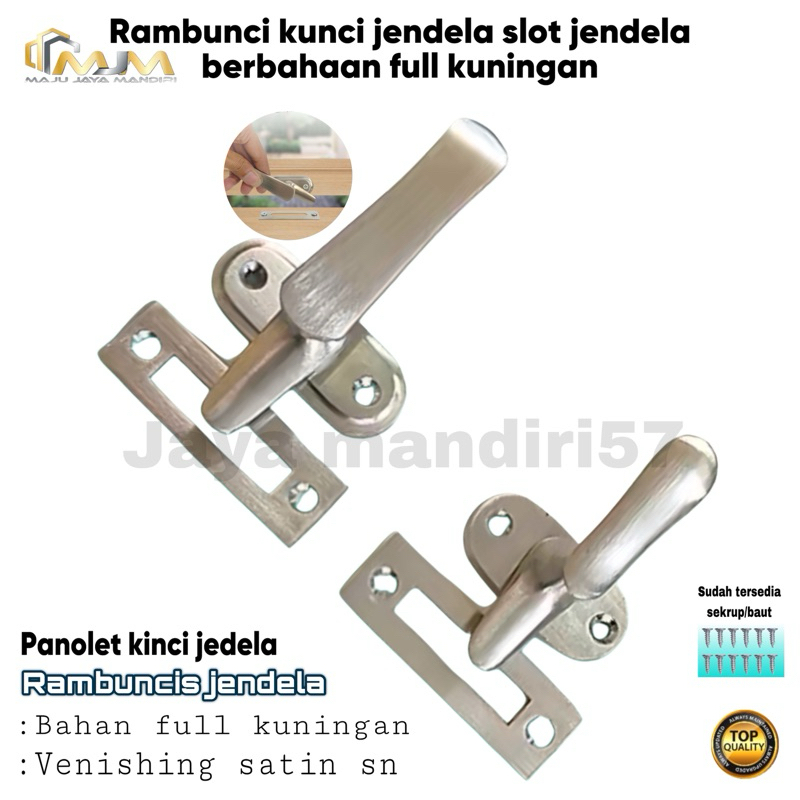 Jual Grendel Jendela / Grendel Pintu / Rambuncis Grendel Slot Kunci ...