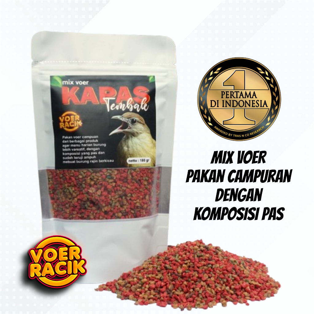 Jual VOER KAPAS TEMBAK MAKANAN BURUNG KATEM MIX VOER RACIK KHUSUS ...