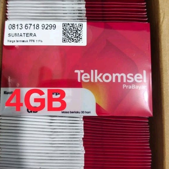 Jual KARTU PAKET 4GB TELKOMSEL ZONA SUMBAGSEL | Shopee Indonesia