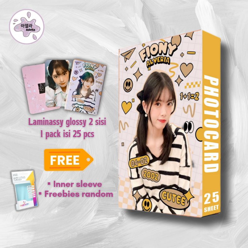 Jual Photocard Jkt48 Fiony Premium - 2 sisi - 1 Pack isi 25Pcs | Shopee Indonesia