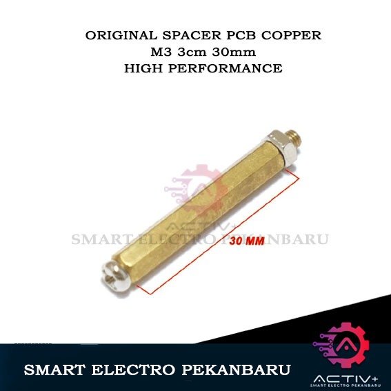 Jual ORIGINAL SPACER COPPER M3 PANJANG 30MM 3CM 30MM+6MM BAUT + MUR ...