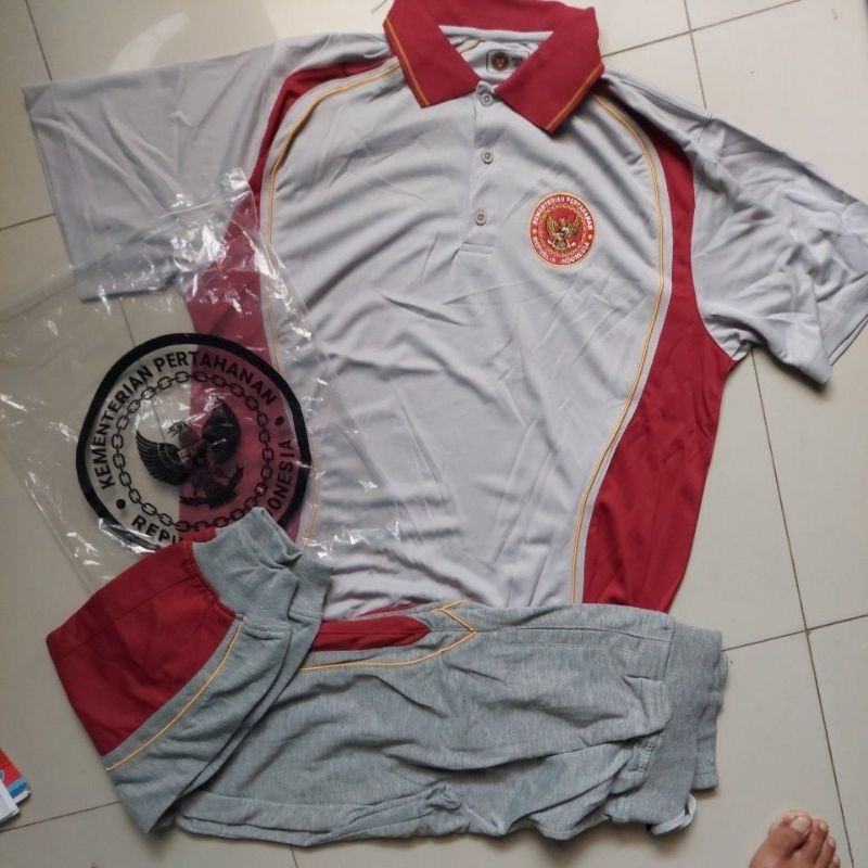 Jual baju training kaos olahraga jatah kemhan lngn pendek | Shopee ...