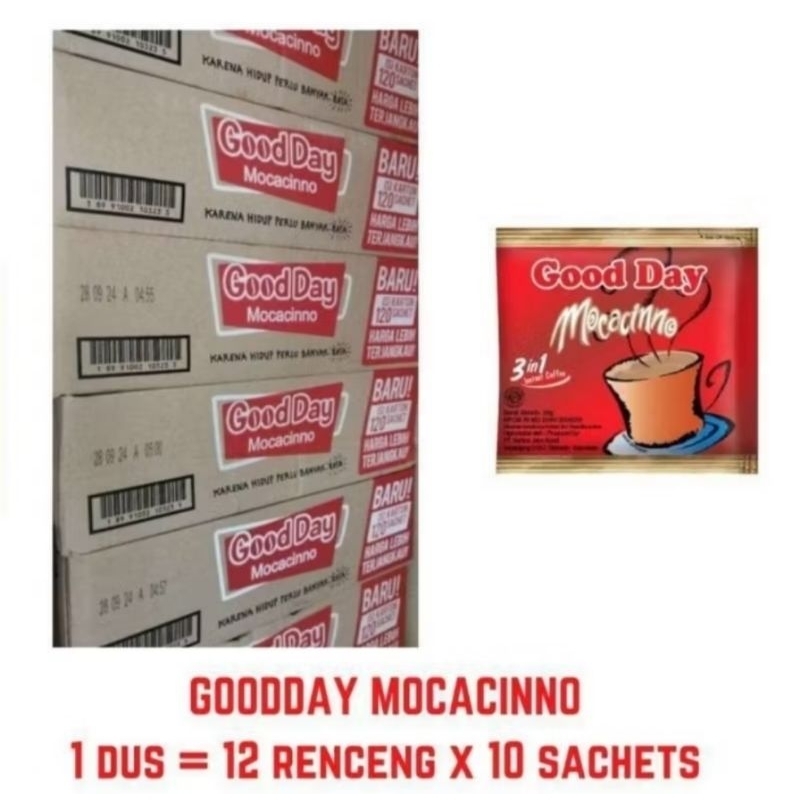 Jual Good Day Mocacinno Kopi Instan 3 in 1 ( 1 Dus isi 120 Sachet @20g ...