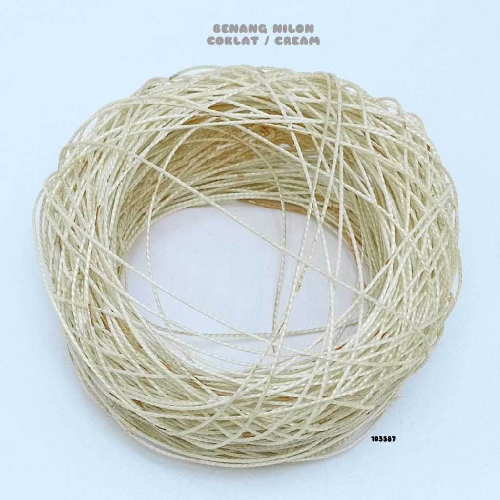 Jual BENANG NILON COKLAT/CREAM | Shopee Indonesia
