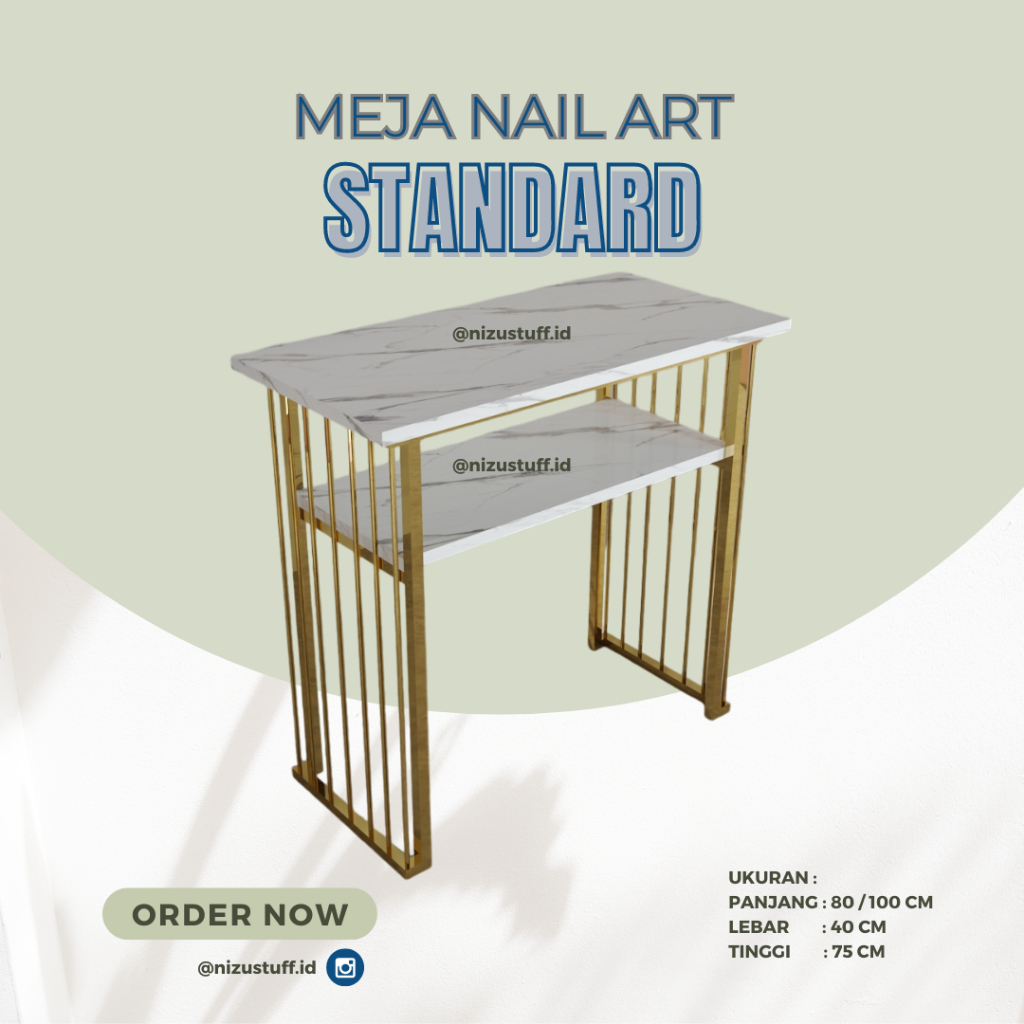 Jual meja nailart standard furniture rumah ruangan home decor ...