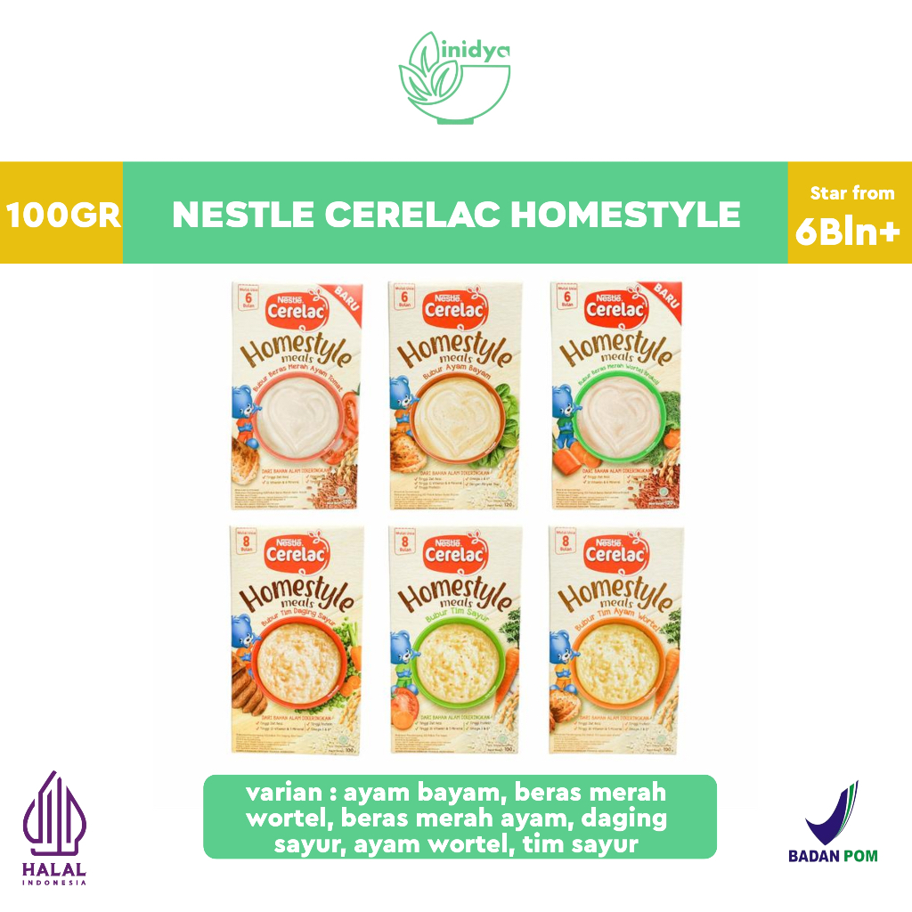 Jual NESTLE Cerelac Homestyle Meals 100g | Bubur Mpasi Bayi usia 6 ...
