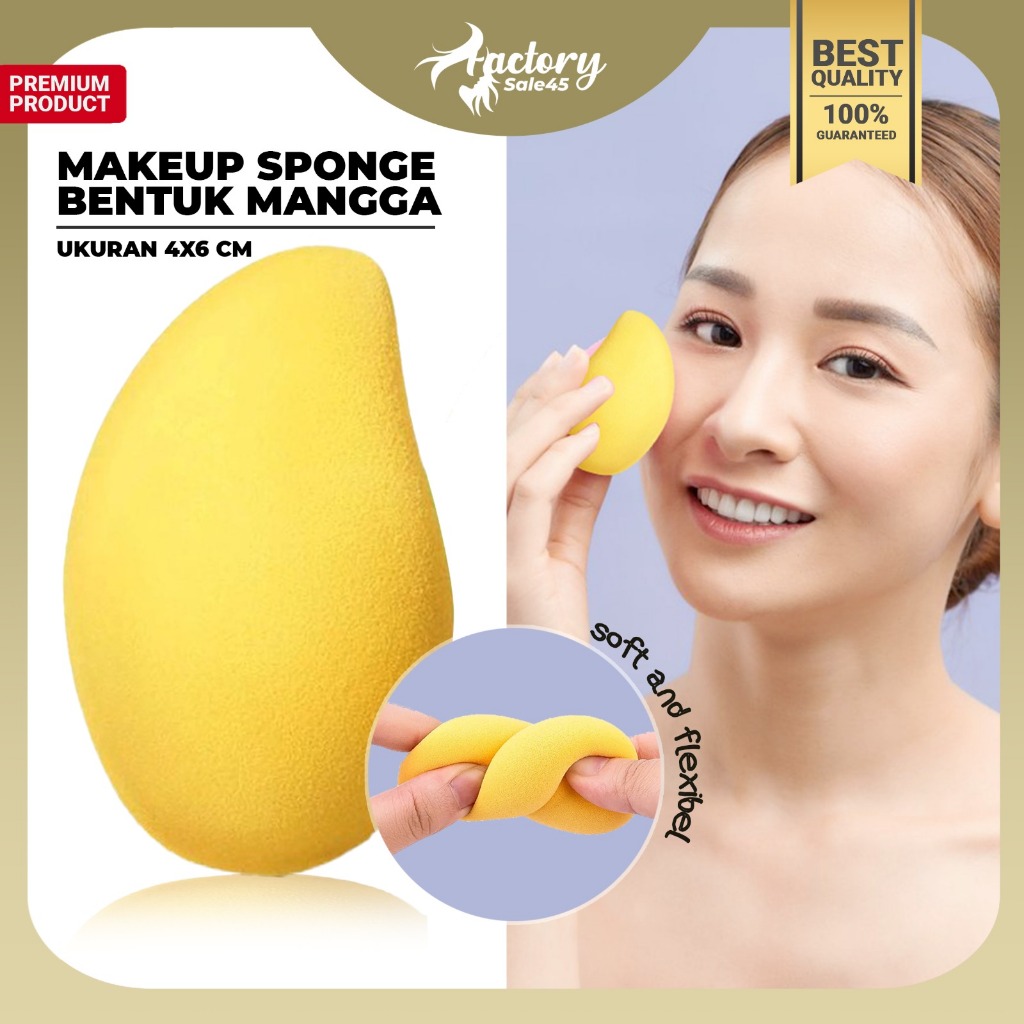 Jual Shape Spon Mangga | Spon Buah | Spons Sponge Beauty Blender Puff ...