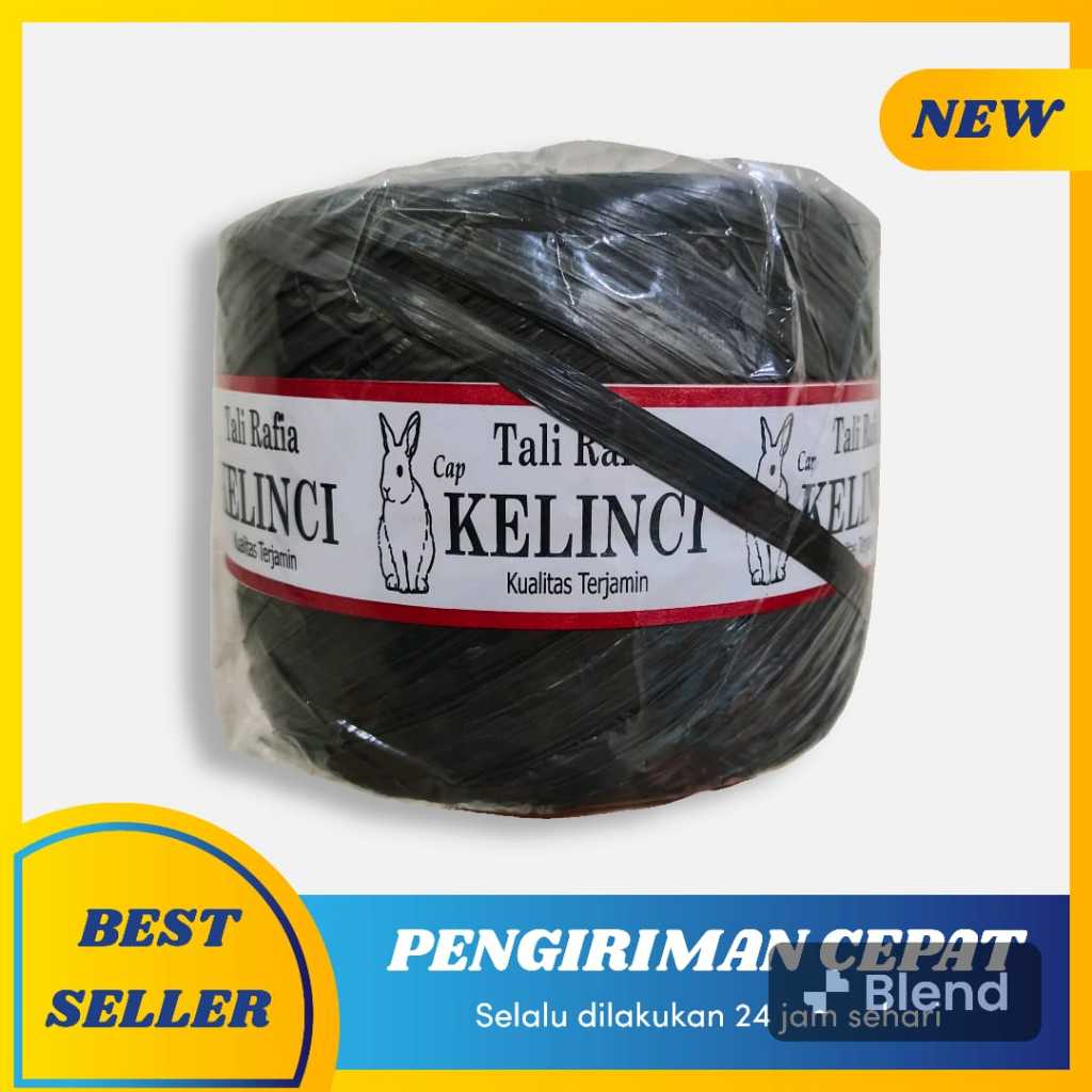 Jual TALI | Tali Rafia Hitam | Tali Rafia 500 gram |Tali Plastik | Tali ...