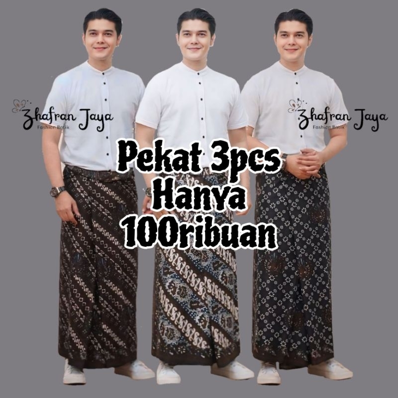 Jual Sarung Batik Gus Iqdam Dewasa 100ribuan Dapat 3pcs Sarung Batik ...