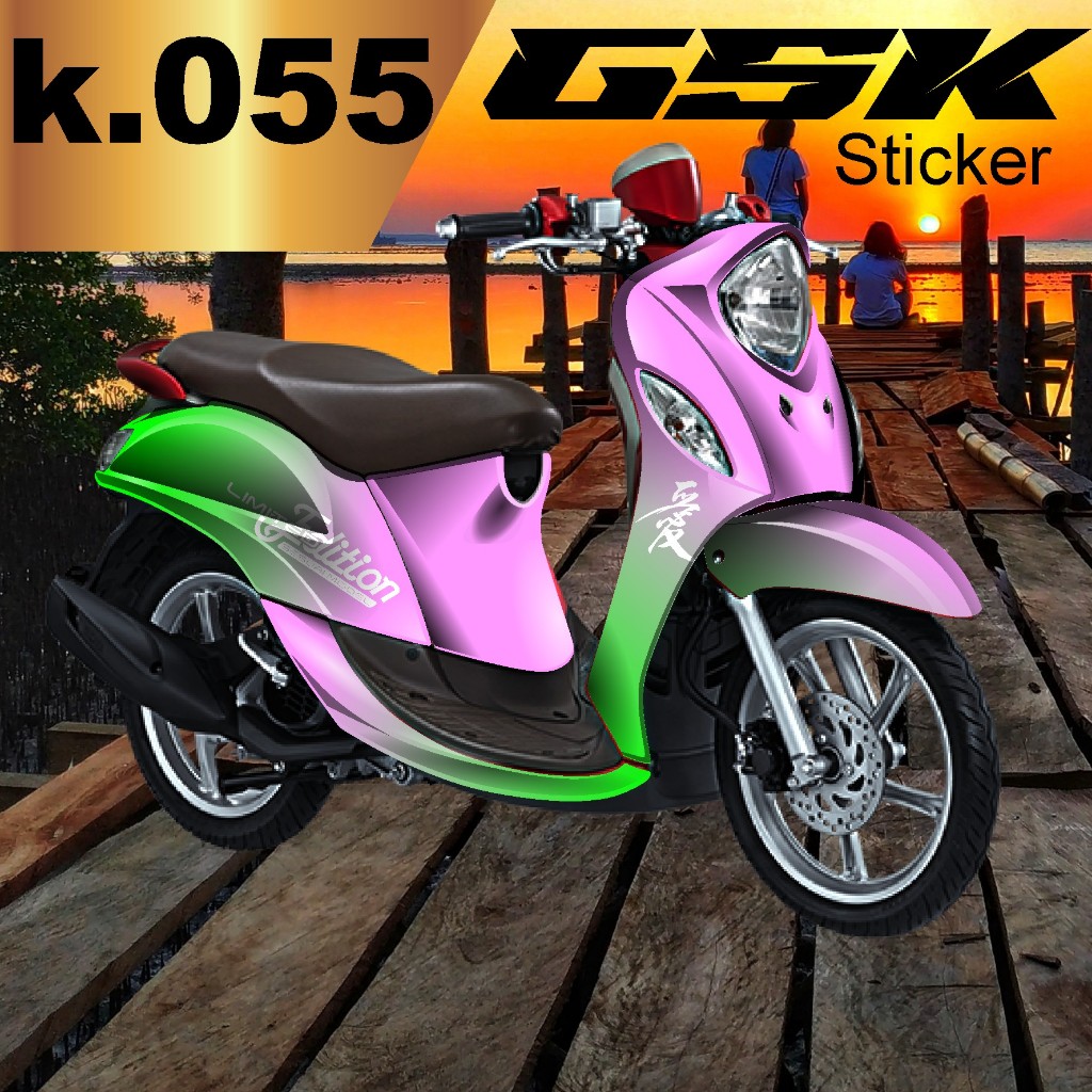 Jual Decal stiker yamaha Fino 125 custom full body dekal sticker logo ...