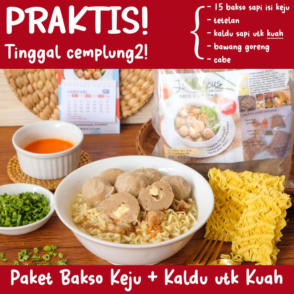 Jual Paket Baso Bakso Sapi isi Keju ( HALAL ) - Frozen food makanan ...