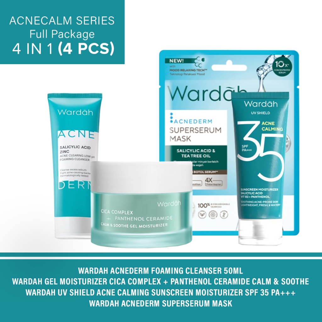 Jual Paket Skincare Wardah AcneCalm Series Paket Skincare Lengkap untuk Kulit Berminyak ...