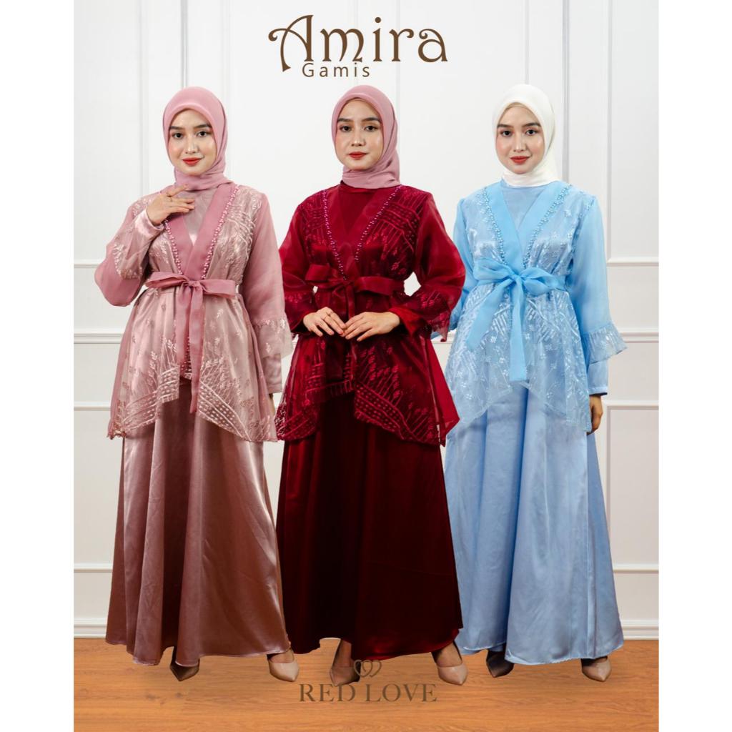 Jual Redlove - Gamis / Baju Muslim Wanita Amira Gamis Set Inner Outer ...
