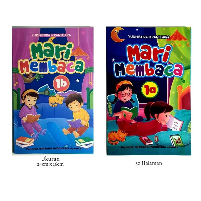 Jual Buku Mari Membaca Jilid 1A dan 1B / Buku Belajar Anak Mari Membaca ...