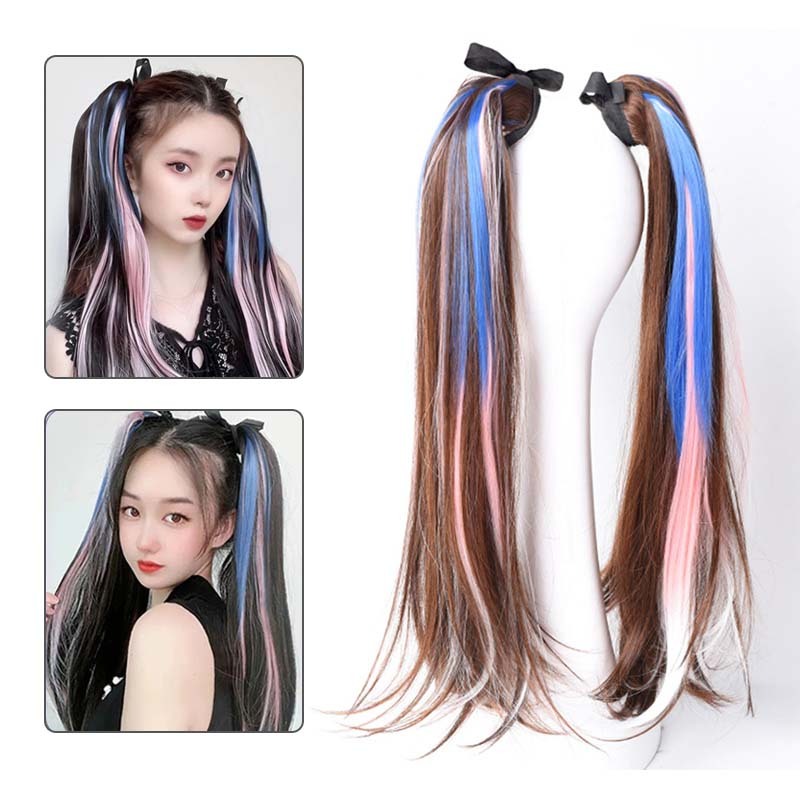 Jual Kuncir Rambut Wanita Korea Dan Keren Wig Ekor Kuda Dengan Pony ...
