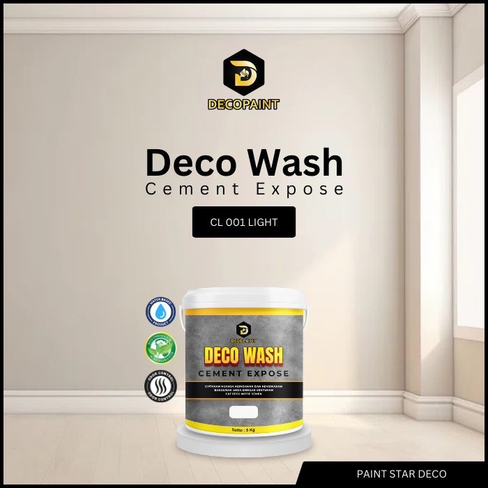 Jual Decopaint Deco Wash Cement Expose Lapisan Cat Primer Semen Ekspos ...
