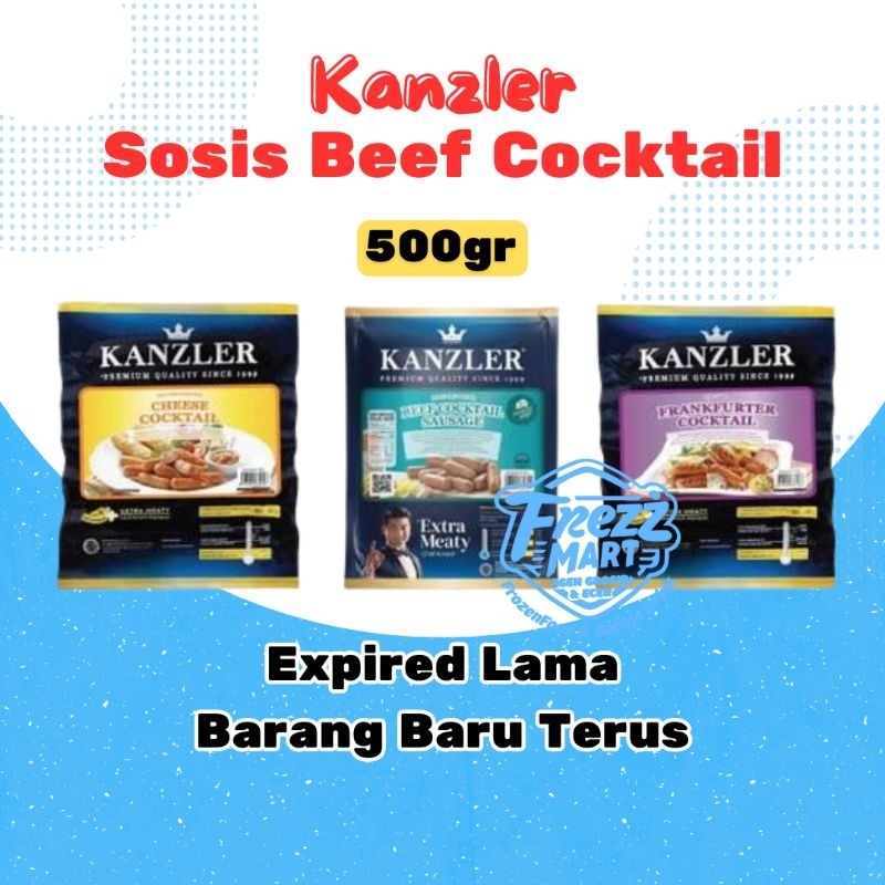 Jual Kanzler Beef Cocktail Sausage 500gr Sosis Mini Daging Sapi Beef ...