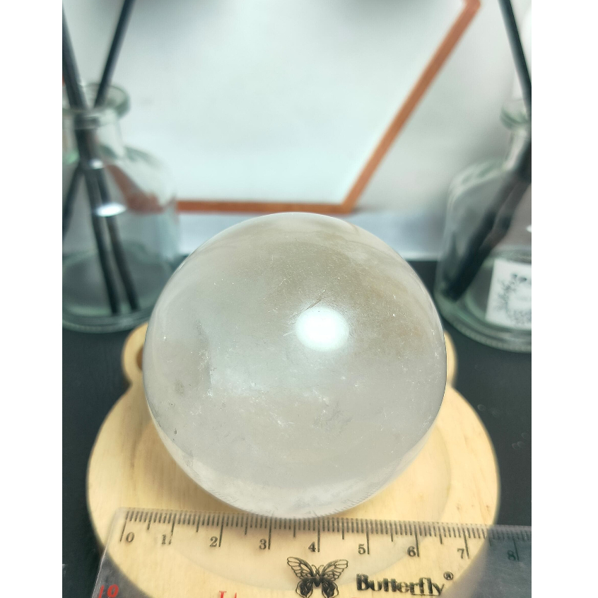 Jual Batu Natural Clear Quartz Sphere (4) Rainbow | Shopee Indonesia