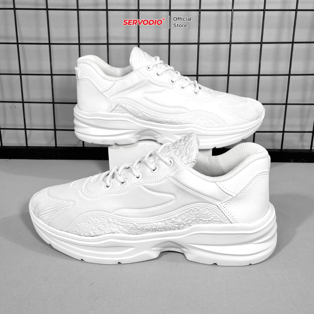 Jual Servodio - Artemis Putih Polos | Sepatu Sneakers Running Gym Shoes ...