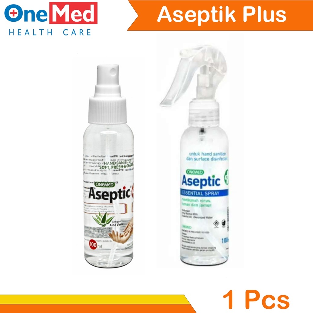 Jual ONEMED ASEPTIC PLUS ESSENTIAL SPRAY 100ml / ASEPTIC PLUS WITH ALOE ...