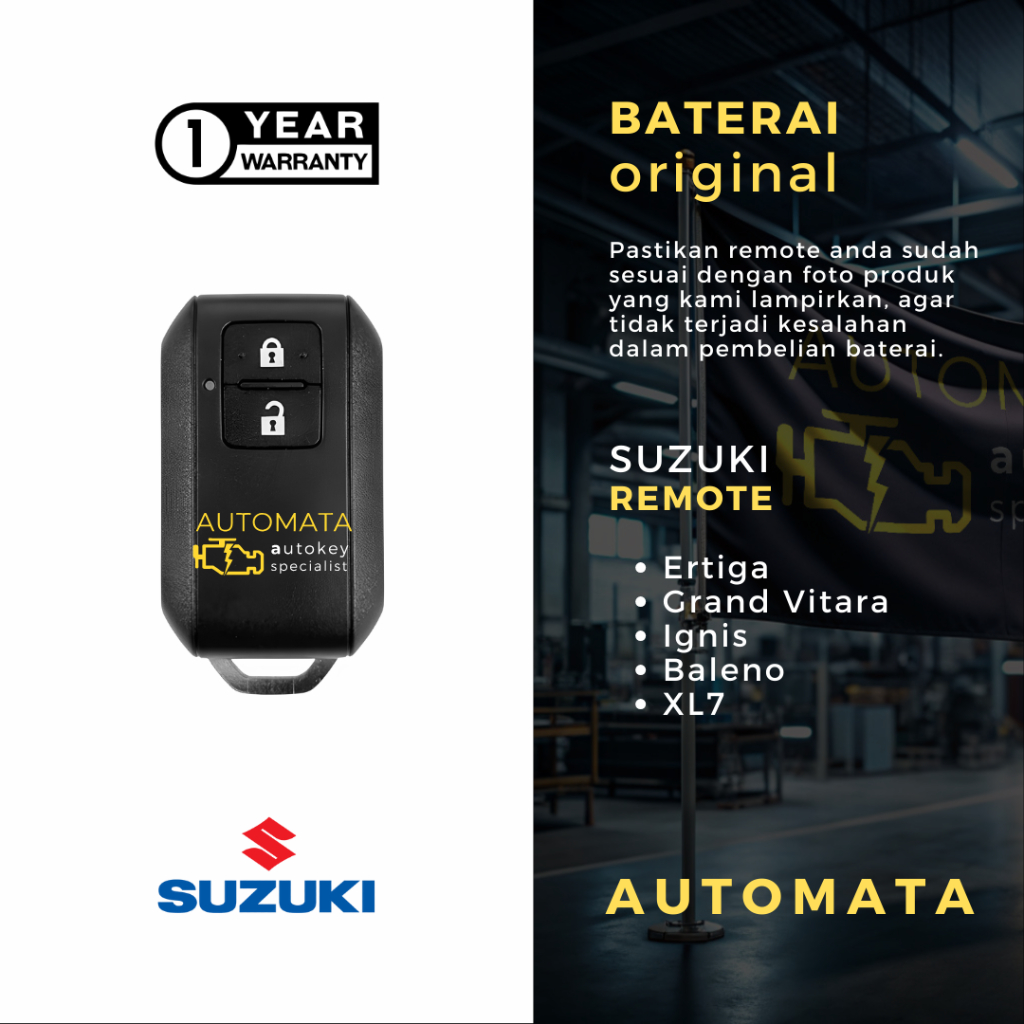 Jual Baterai Remote Kunci Keyless Suzuki XL7 Original Panasonic ...