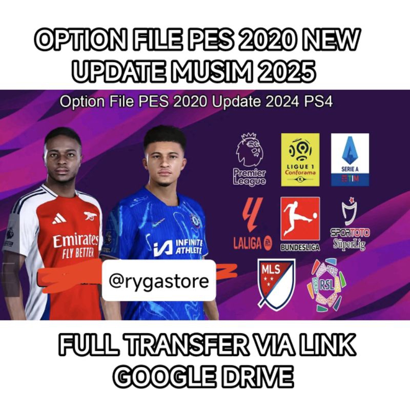 Jual OPTION FILE PES 2020 UPDATE 2025 PS4/PS5 TERBARU | Shopee Indonesia