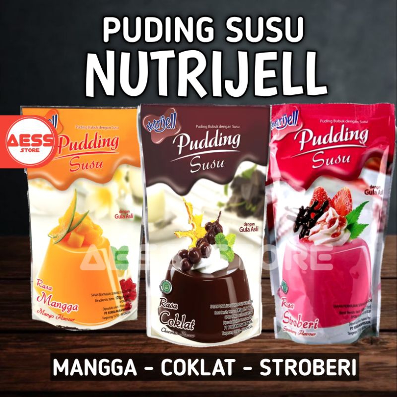 Jual Puding Susu Nutrijel Coklat Mangga Stroberi | Shopee Indonesia
