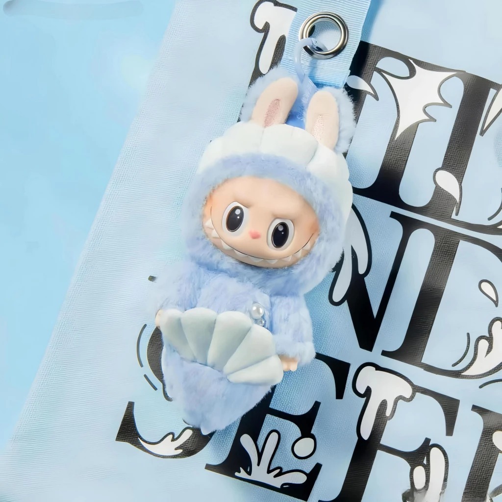 Jual LABUBU Blue Mermaid The Monsters Hide and Seek Vinyl Plush Doll ...