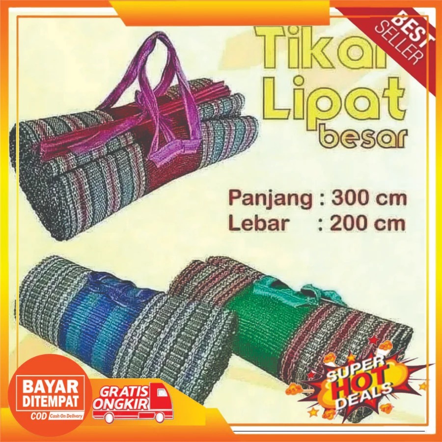 Jual Tikar Lipat Gulung Karpet Tikar Hajatan Praktis Multiguna 200cm x ...