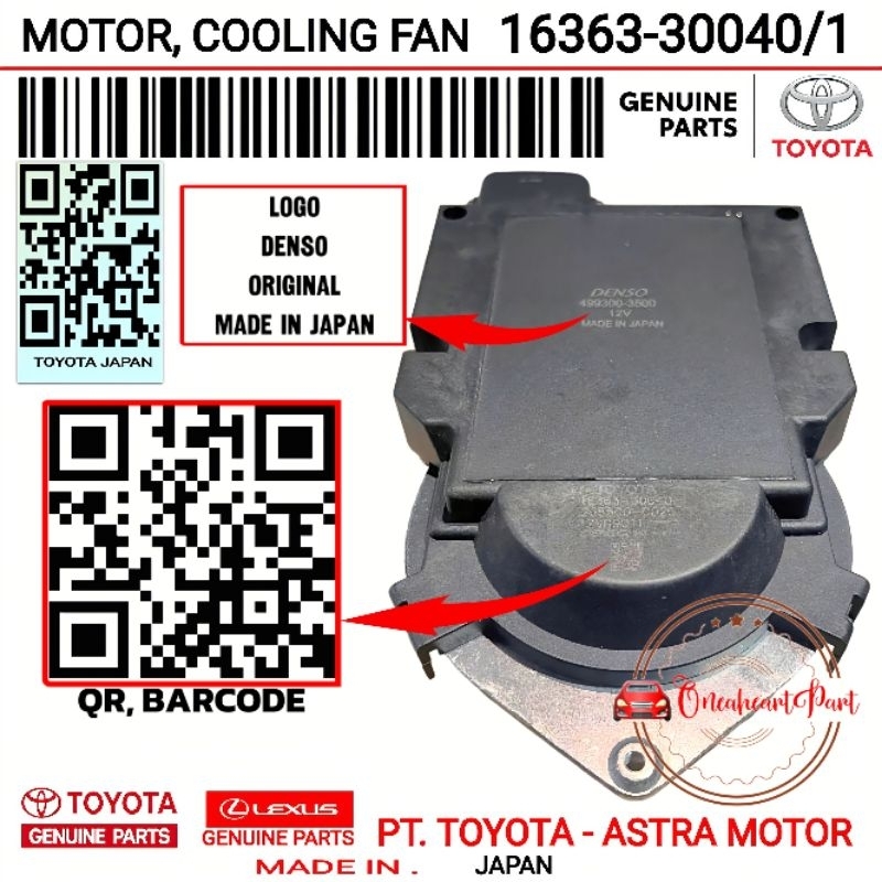 Jual MOTOR FAN FEN VAN VEN KIPAS RADIATOR TOYOTA HIACE COMMUTER 2011 ...
