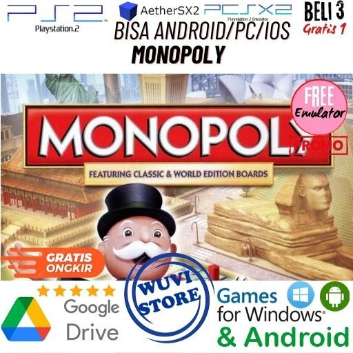 Jual PS 2 Monopoly | Bisa di PC / Android / IOS Plus Emulator | Beli 3 Gratis 1 | Shopee Indonesia