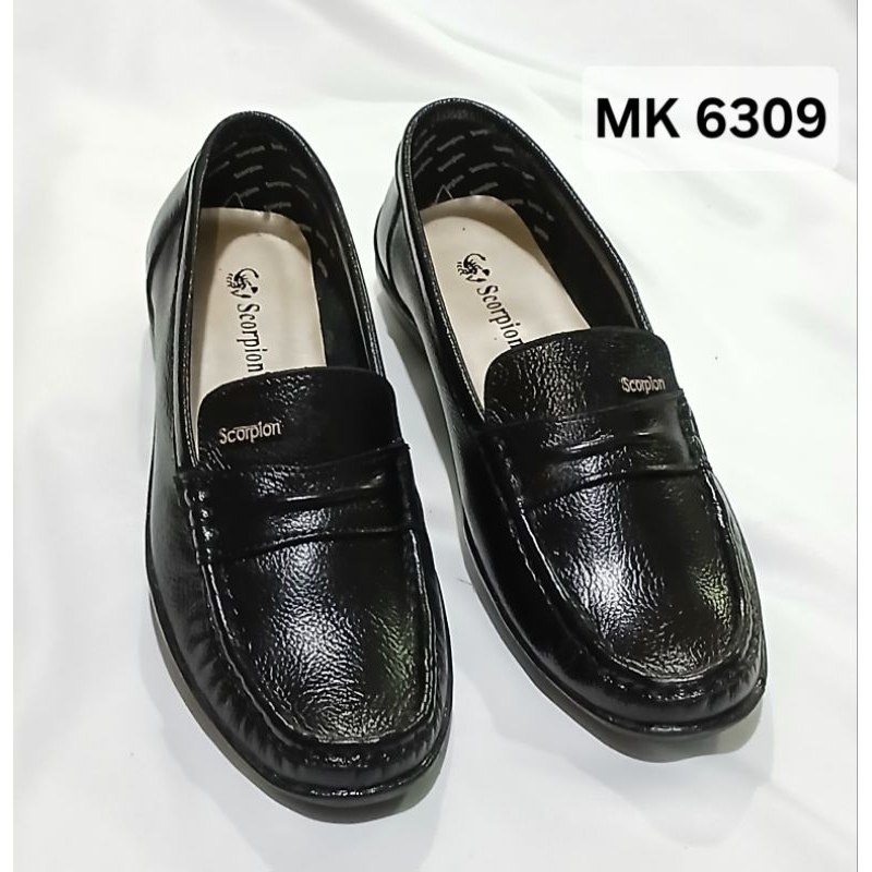 Jual Scorpion MK 6309-Sepatu Kulit Pantofel Wanita Moccasin | Shopee ...